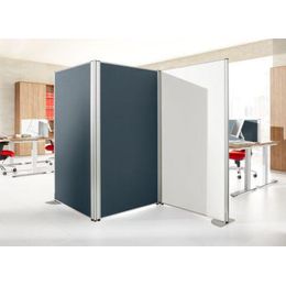 Stellwand Schallschutz System 40, Akustik- & Sichtschutz, B 1000 x H 1400 mm, grau