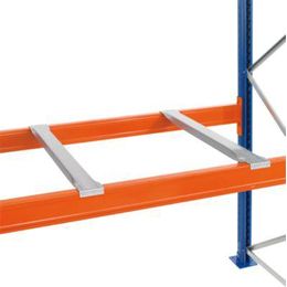 SCHULTE LAGERTECHNIK Tiefenauflagen zur Querlagerung f&uuml;r Palettenregale, f&uuml;r Rahmentiefe 1100 mm, verzinkt, 2 St&uuml;ck