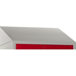 Sch&auml;fer Shop Schr&auml;gdach f&uuml;r Kleiderspind, B 830 mm, hellsilber