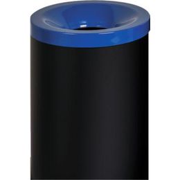 Sicherheitsabfallbeh&auml;lter Grisu Color, 50L, schwarz/blau
