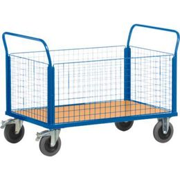 ROLLCART Gitter-Vierwandwagen, L 1200 x B 770 mm