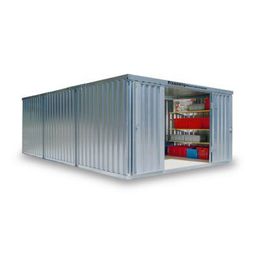 Materialcontainer Mod. 1460, verzinkt, zerlegt, mit Holzfu&szlig;boden