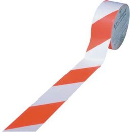 Bodenmarkierungsband, 50 mm breit, rot/wei&szlig;