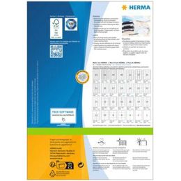 Herma Premium-Adressetiketten Nr. 4279, 70 x 67,7 mm, selbstklebend, permanenthaftend, bedruckbar, Papier, wei&szlig;, 1200 St&uuml;ck auf 100 Blatt