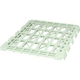 Etagenboden, Kunststoff, f&uuml;r 4-seitige Rollbox, grau (RAL 7032)