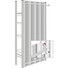 Sch&auml;fer Shop R&uuml;ckw&auml;nde, f&uuml;r Feldbreite 1282 mm, H 2490 mm