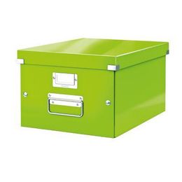 Leitz&reg; Ablage- und Transportbox Serie Click + Store, mittel, f&uuml;r DIN A4, gr&uuml;n