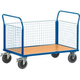 ROLLCART Gitter-Dreiwandwagen, L 1200 x B 780 mm