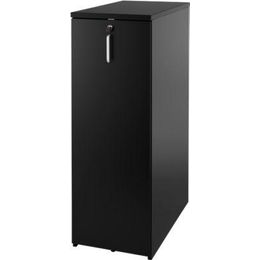 Hochcontainer Big Tower BEXXSTAR, 3 Regalf&auml;cher, rechts, abschlie&szlig;bar, B 400 x T 800 x H 1155 mm, schwarz