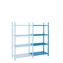 Manorga Steckregal-Anbaufeld, m. 4 Drahtgitterb&ouml;den, B 1260 x T 800 x H 2000 mm