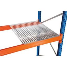 SCHULTE LAGERTECHNIK Holmb&uuml;ndig einlegbarer Gitterrost f&uuml;r Palettenregale, B 950 x T 800 mm, f&uuml;r Holmtiefe 50 mm, verzinkt, 1 St&uuml;ck
