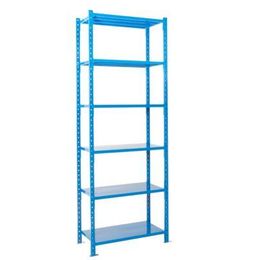 Manorga Steckregal-Grundfeld, m. 6 Stahlblechb&ouml;den, B 1010 x T 500 x H 3000 mm