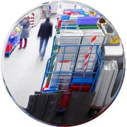 Sch&auml;fer Shop Runder &Uuml;berwachungsspiegel, 2 kg, &oslash; 400 mm