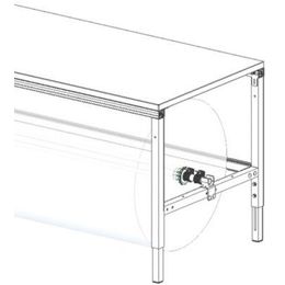 Rocholz Achssatz f&uuml;r Packtisch System Flex, f&uuml;r Tischbreite 2000 mm