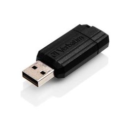 Verbatim USB-Stick PinStripe, Speicherkapazit&auml;t 8 bis 64 GB, mit Schiebemechanismus, 16GB