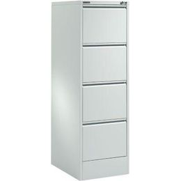 Sch&auml;fer Shop Sch&auml;fer Shop Select H&auml;ngeregistraturschrank MS iCONOMY, Stahl, 1-bahnig, offener Rahmen, B 425 mm, lichtgrau RAL 7035