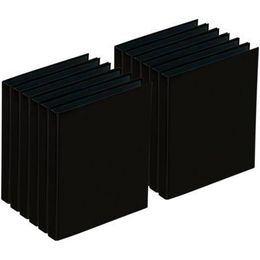 PAGNA Ringbuch, 4er-Mechanik, DIN A4, R&uuml;ckenbreite 35 mm, 12 St&uuml;ck, schwarz