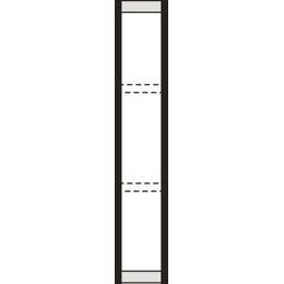 Steckregal Stora 100, Abschlussrahmen f&uuml;r 4 B&ouml;den, schwarz