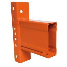 SCHULTE LAGERTECHNIK Holmpaar EGN-DUO, St&auml;rke 1,5 mm, T 50 x H 150 mm, Feldweite 2700 mm, Traglast 3750 kg/Holmpaar, orange