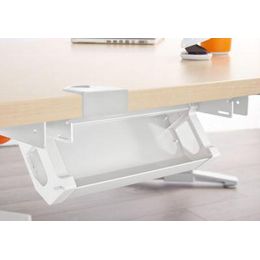 Sch&auml;fer Shop Sch&auml;fer Shop Genius Kabelkanal PLANOVA ERGOSTYLE, 318 mm, f&uuml;r 800er Tisch, wei&szlig;