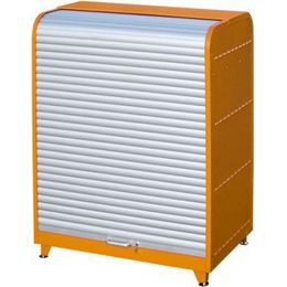 Bauer Gefahrstoff-Rollladenschrank, Typ RSG-3, L 870 x L 1294 x H 1610 mm, orange RAL 2000