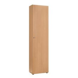 Garderobenschrank, 1-t&uuml;rig, B 60 cm, 6OH, buche