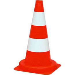 Leitkegel PVC reflektierend 500 mm, 1,24 kg, hohe Sichtbarkeit Tag/Nacht, Pylon f&uuml;r Baustelle/Parkplatz
