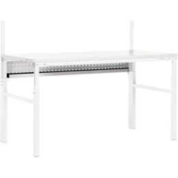 Kabelwanne treston TPHCT150, f&uuml;r TPH715/915 & TPB715 Arbeitstische, B 1115 x T 45 x H 205 mm, Stahl, hellgrau