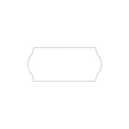 Etiketten mit Wellenrand, 22 x 12 mm, 10 Rollen, wei&szlig; (abl&ouml;sbar)