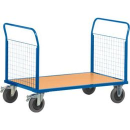 ROLLCART Gitter-Doppelstirnwandwagen, L 1200 x B 800 mm