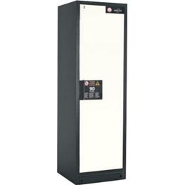 Sicherheitsschrank Typ 90 ASECOS Q-CLASSIC-90, B 600 mm, T&uuml;r rechts, 3 B&ouml;den, reinwei&szlig;