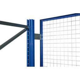 SCHULTE LAGERTECHNIK Drahtgitter-R&uuml;ckwand f&uuml;r St&auml;nderrahmen S610-M18, B 950 x H 1000 mm, blau/verzinkt