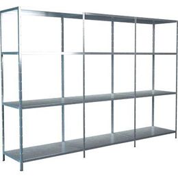 SCHULTE REGALWELT Steckregal, H 1800 x B 2600 x T 350 mm, verzinkt