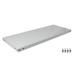 SCHULTE LAGERTECHNIK Zusatz-Fachboden MULTIPlus 250, 750x500 mm, 40 mm Kante, mit 4 Fachbodentr&auml;gern