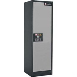 Sicherheitsschrank Typ 90 ASECOS Q-CLASSIC-90, B 600 mm, T&uuml;r rechts, 3 B&ouml;den, ASECOS Silber