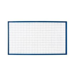 SCHULTE LAGERTECHNIK Drahtgitter-R&uuml;ckwand f&uuml;r St&auml;nderrahmen S610-M18, B 1825 x H 1000 mm, blau/verzinkt