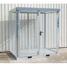 Bauer Gasflaschen-Container, TYP GFC-E, div. Bodenarten verf&uuml;gbar, abschlie&szlig;bar