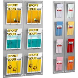Design-Prospekthalter, DIN A4, 3 F&auml;cher