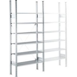 Sch&auml;fer Shop Fachbodenregal SSI Sch&auml;fer R3000, Grundregal, 7 Fachb&ouml;den, Fachlast 200 kg, B 1055 x T 500 x H 2967 mm, verzinkter Stahl