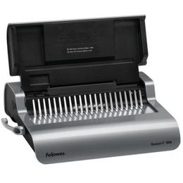 Fellowes Plastikbindeger&auml;t Quasar+ 500, Stanzkap. 25 Blatt, Bindekapazit&auml;t 500 Blatt