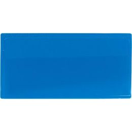 Etikettentasche Label PLUS, selbstklebend, 80x160, blau
