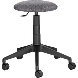 Hocker SALOON, anthrazit, Stoffbezug, &oslash; 390 x H 480 &ndash; 570 mm