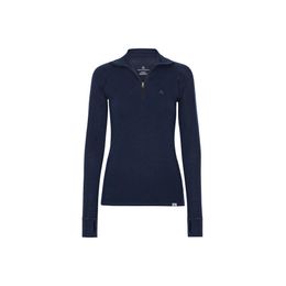 Danish Endurance Langarmshirt 'Merino Halfzip' Damen Gr&ouml;&szlig;e L dunkelblau