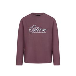 Esteem Shirt Herren Gr&ouml;&szlig;e XXL mauve / wei&szlig;
