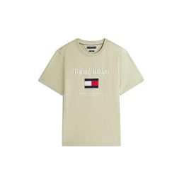 Tommy Hilfiger T-Shirt Herren Größe M beige / rot / weiß