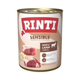 Rinti Sensible Lamm & Reis Hunde-Nassfutter glutenfrei 12x800g