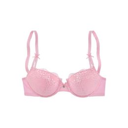Lascana Push-up-BH pink Gr. 80A. Mit Herausnehmbaren Kissen und mit B&uuml;gel