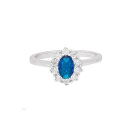 Adelia&acute;s Adelia ́s Ring Damen Gr&ouml;&szlig;e 52 blau / silber / transparent