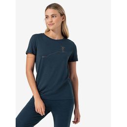 super.natural Funktionsshirt "Berggl&uuml;ck" in Dunkelblau - 57% | Gr&ouml;&szlig;e XL | Damen-outdoor-tops-shirts