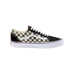 Vans Leder-Sneakers "Checkerboard Old" in Schwarz/ Beige - 30% | Gr&ouml;&szlig;e 37 | Damen-sneakers